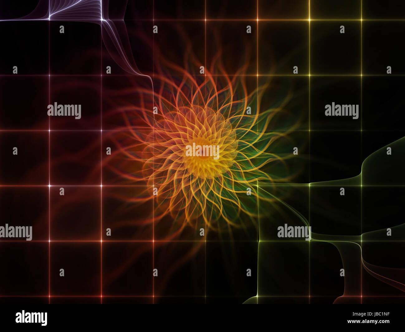 Geometry of Space series. Creative arrangement of conceptual grids ...