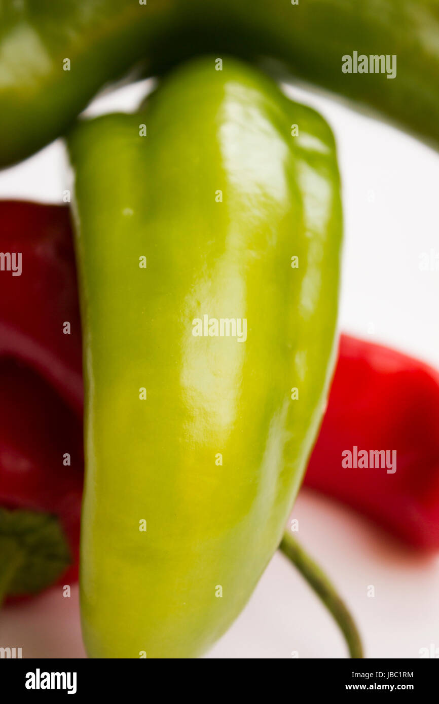 Composition of fresh and vibrant peppers Stock Photo - Alamy