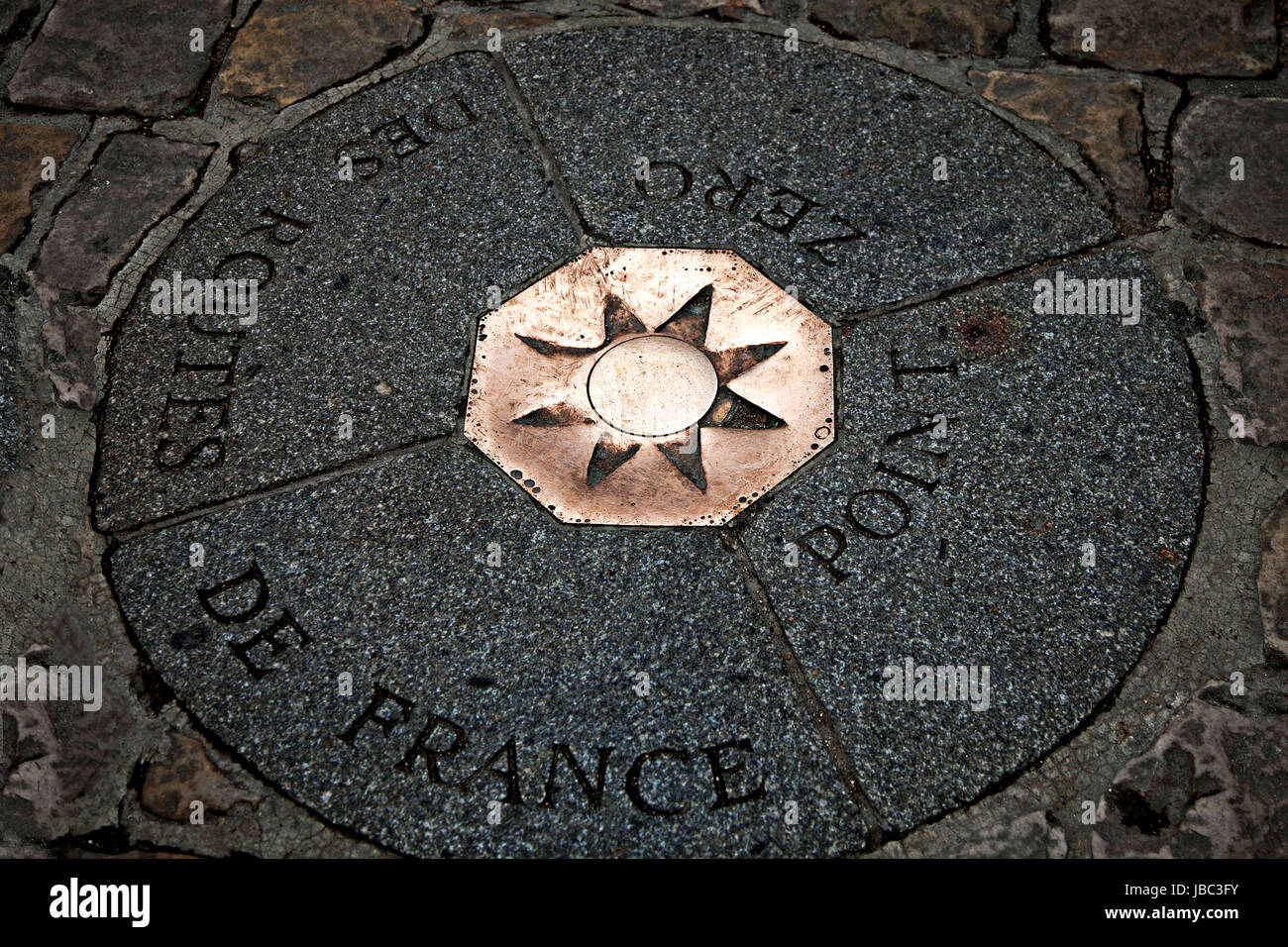 point zero - center of the city of paris Stock Photo - Alamy