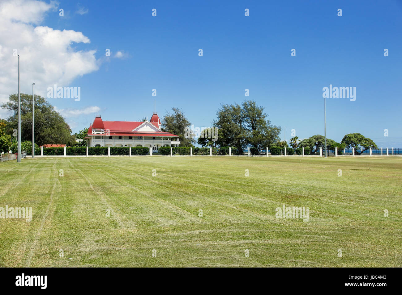 Royal Palace in Nuku'alofa on Tongatapu island, Tonga. Royal Palace was ...