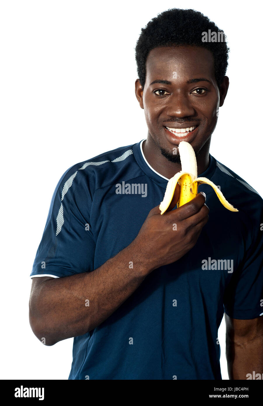 Black Man Eating Banana