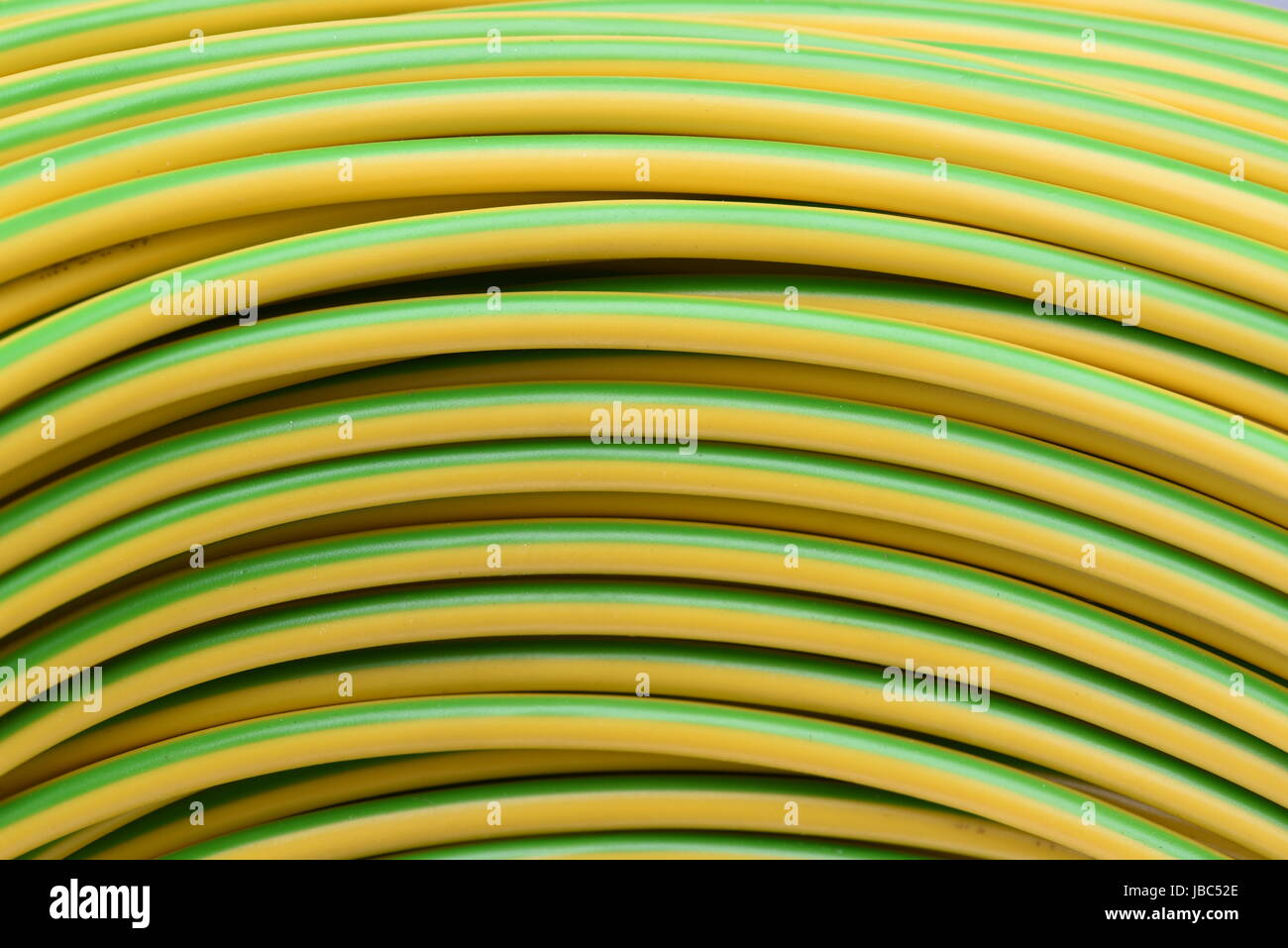 Closeup roll of electric cable Stock Photo - Alamy