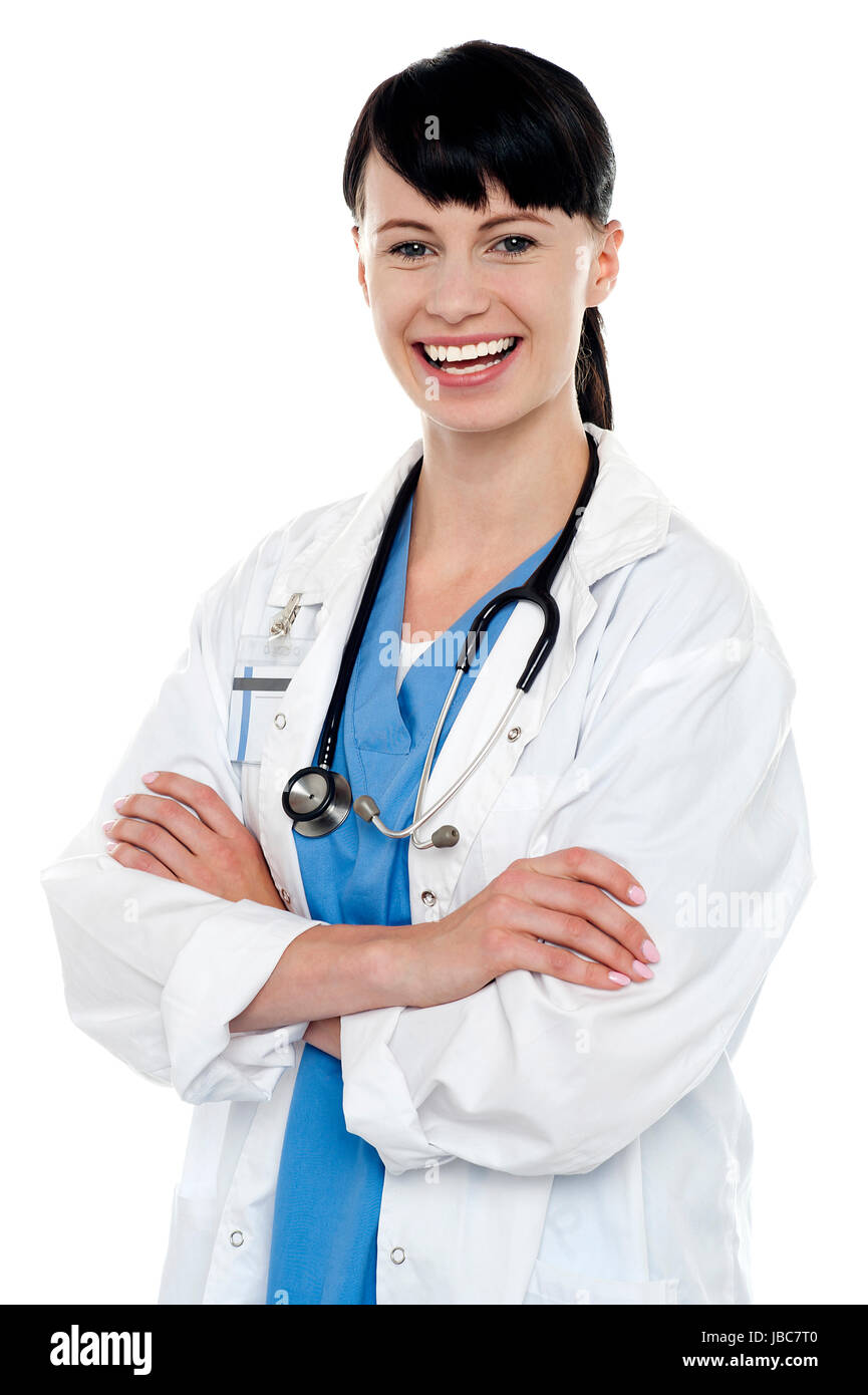 Portrait of confident smiling female surgeon in uniform Stock Photo - Alamy Portrait of confident smiling female surgeon in uniform Stock Photo - Alamy