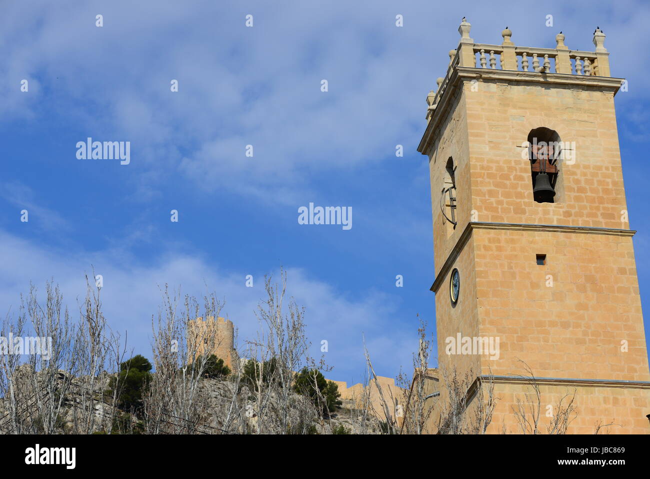 ruins in castalla - alicante - spain Stock Photo - Alamy