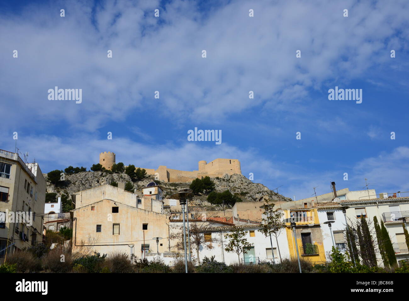 burgruine in castalla - alicante - spain Stock Photo - Alamy