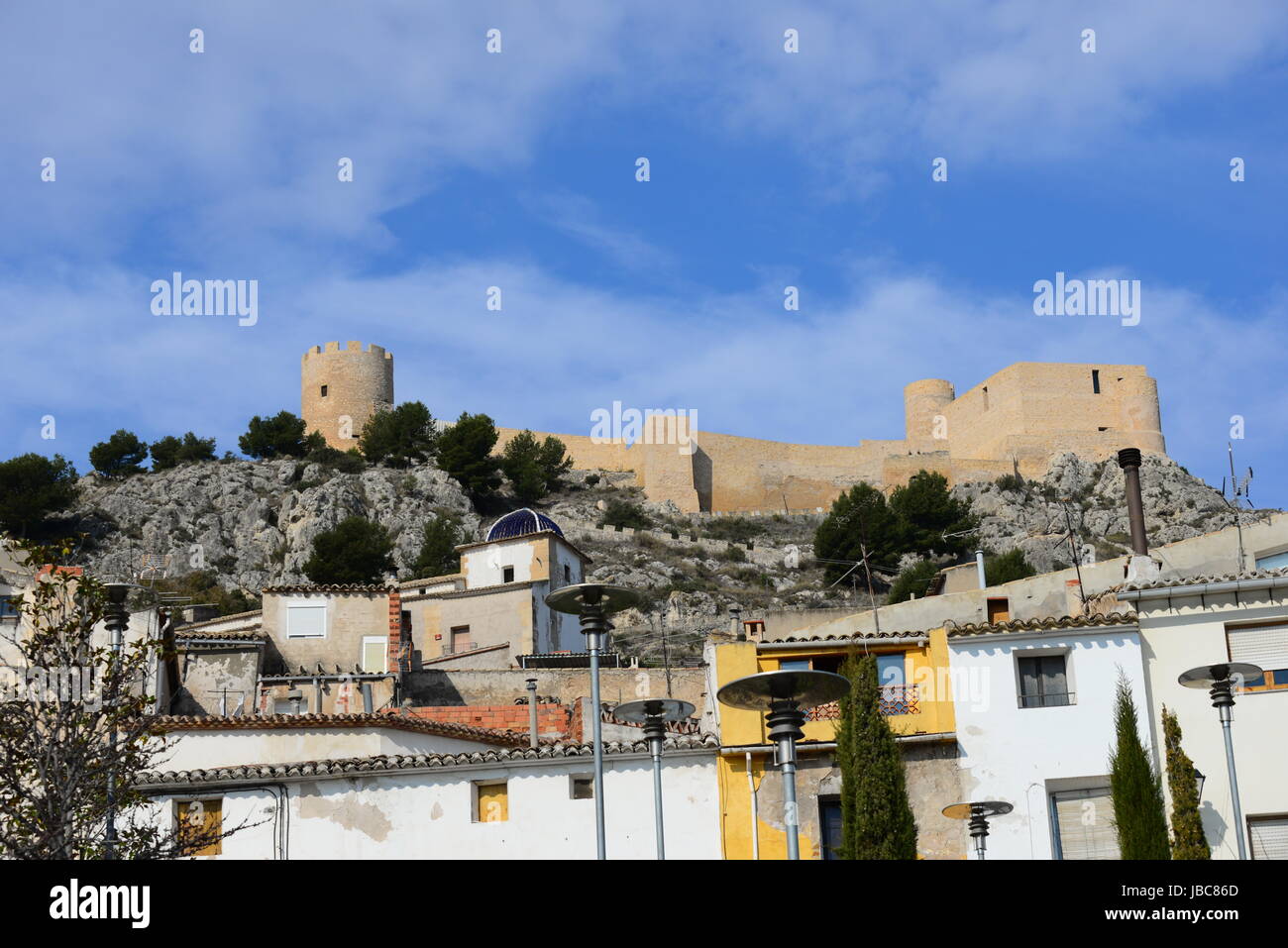ruins in castalla - alicante - spain Stock Photo - Alamy
