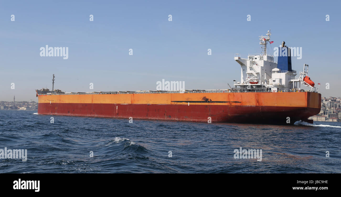 A cargo ship carrying goods between ports Stock Photo - Alamy