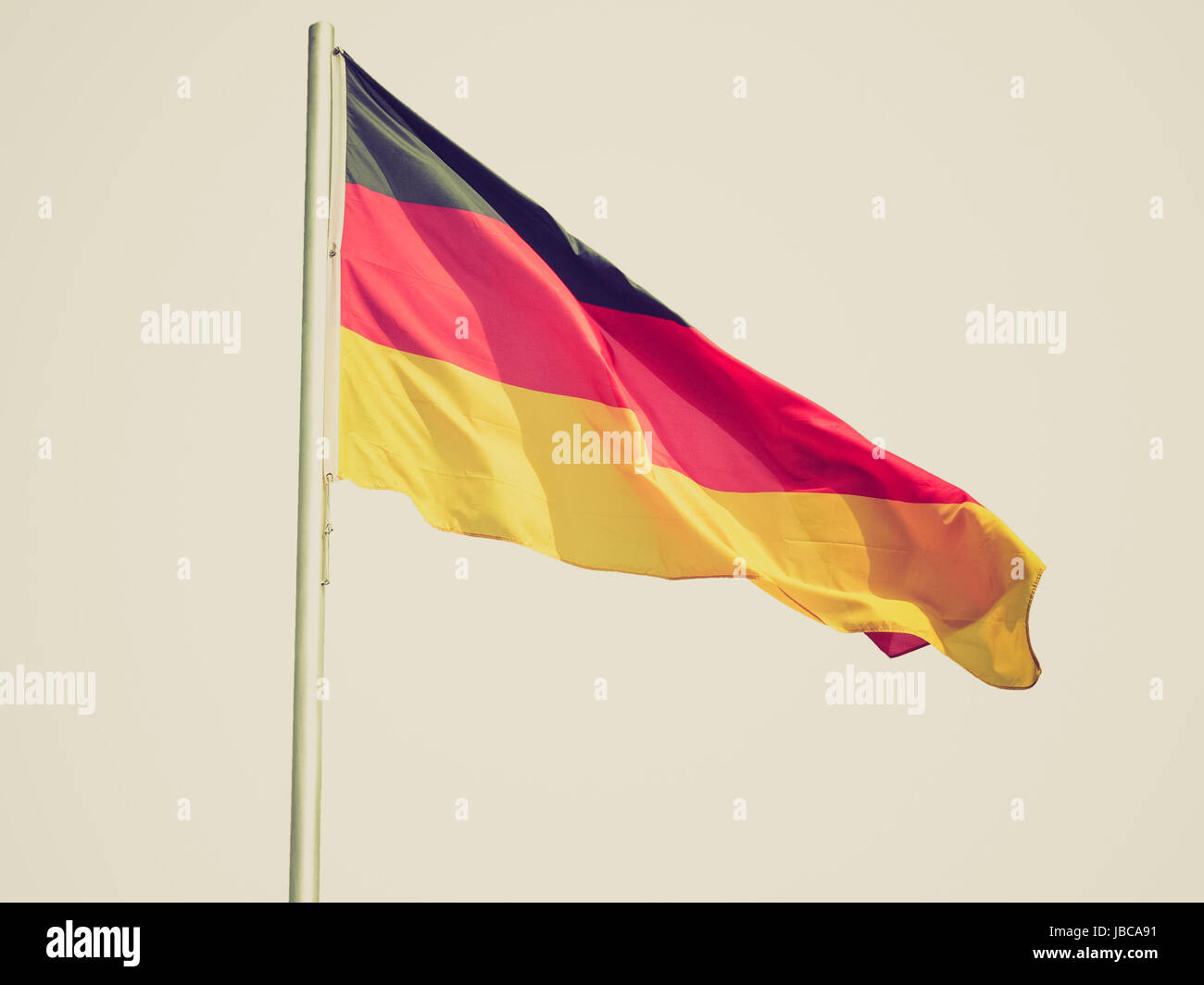 Vintage retro looking The national German flag of Germany (DE ...