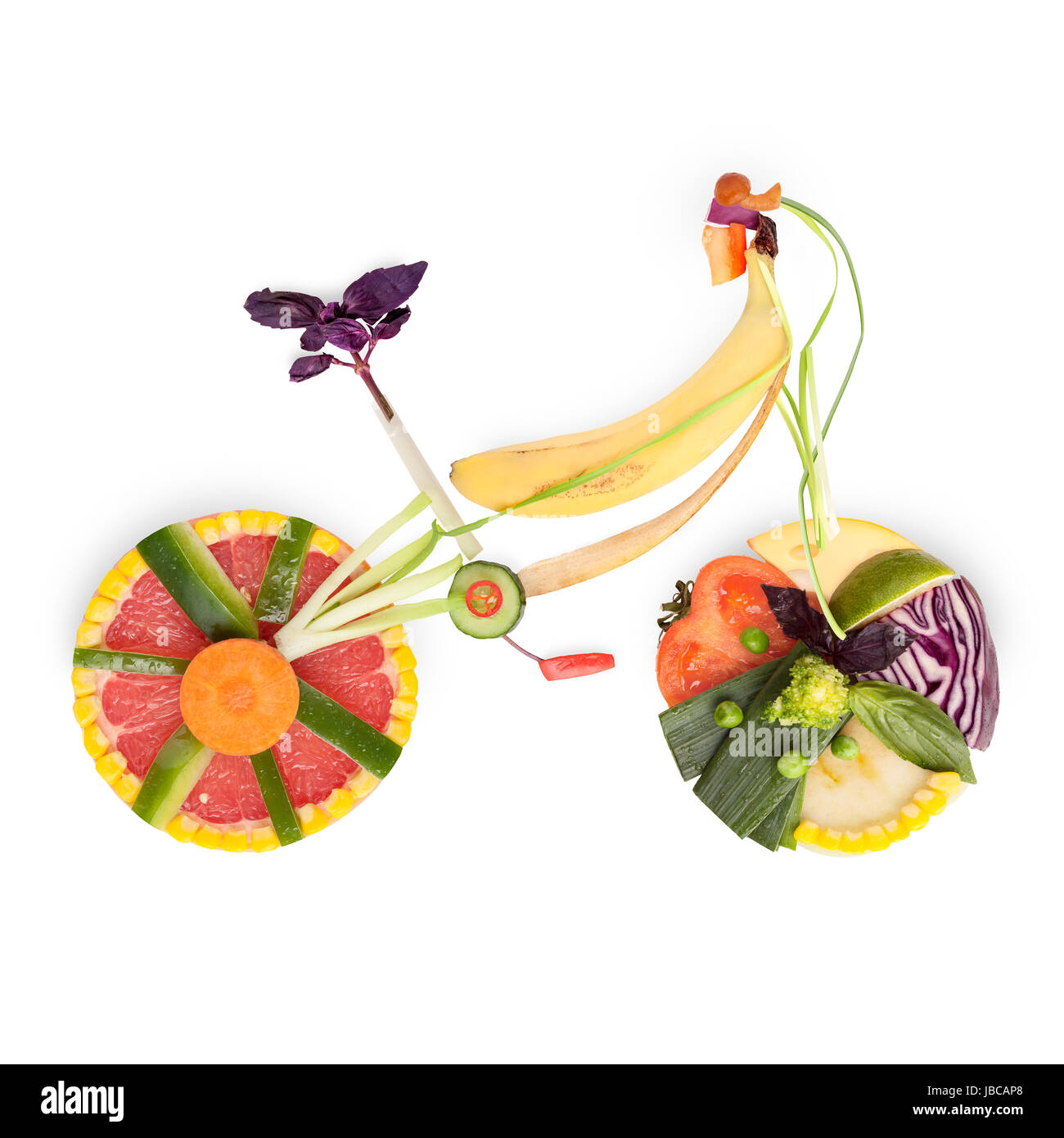 Fruit and veg bicycle hi-res stock photography and images - Alamy