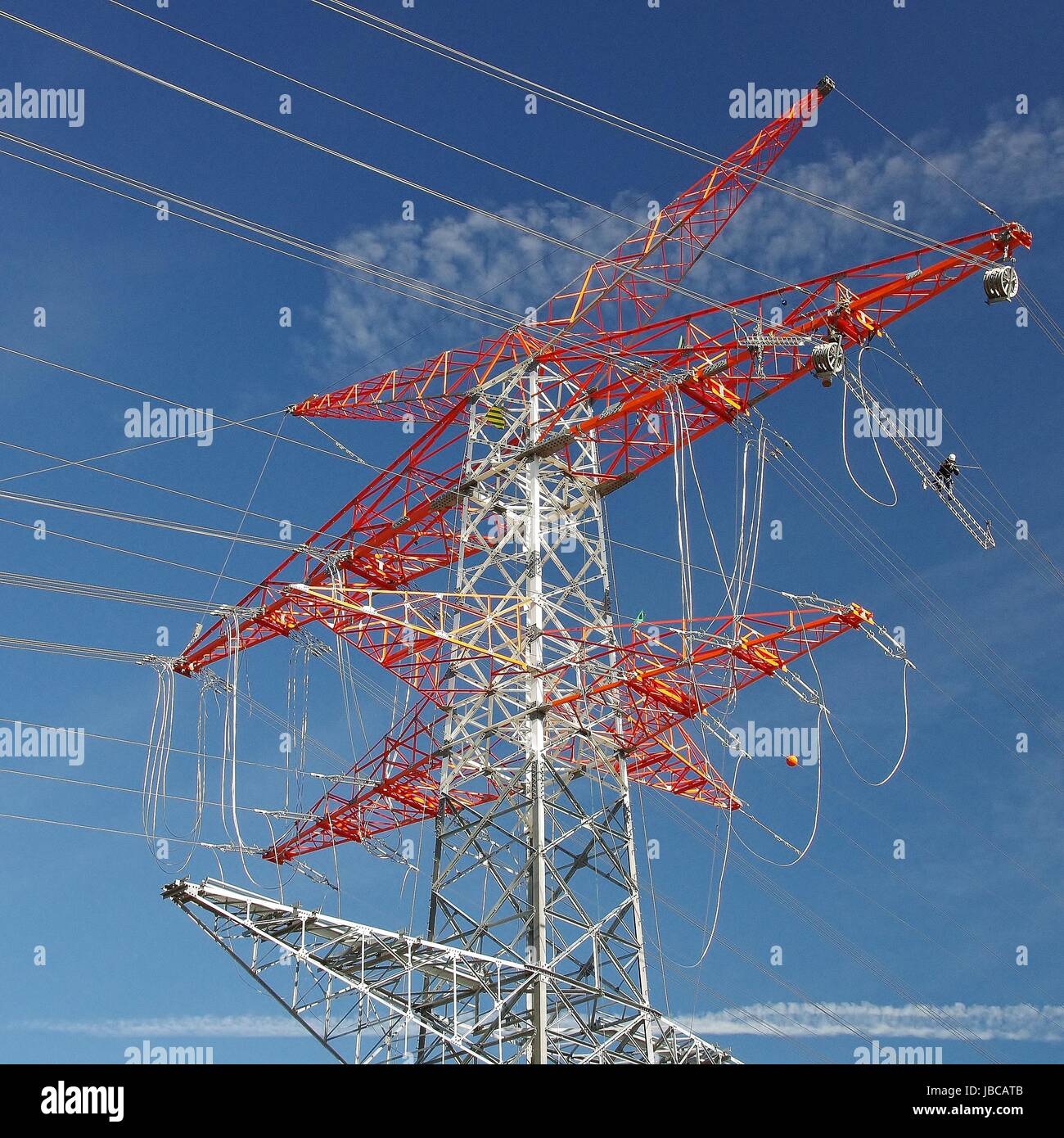 construction of a new electricity highway Stock Photo - Alamy