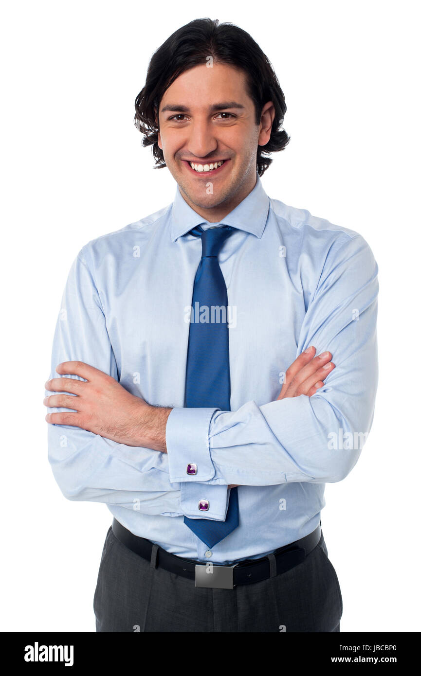 Handsome confident smiling male professional Stock Photo - Alamy
