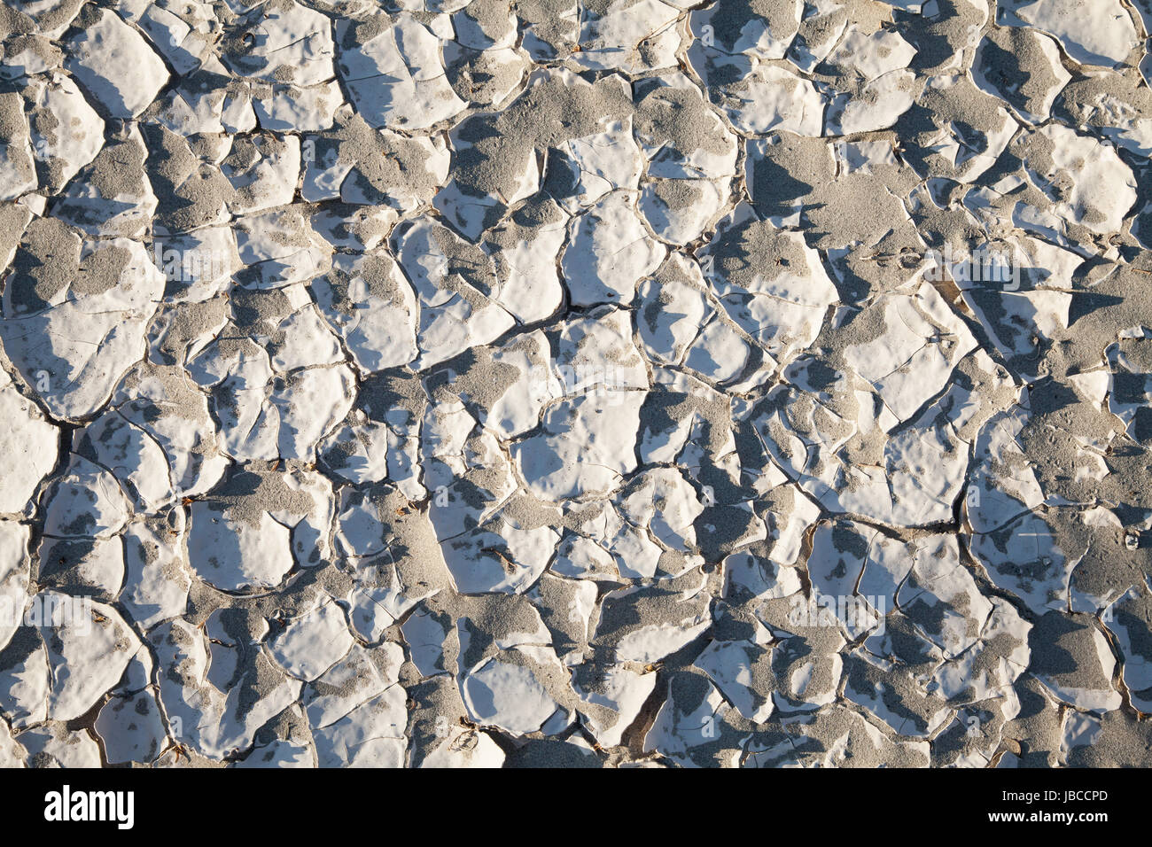 Death Valley, California. Detail of salt residue in the desert Stock ...