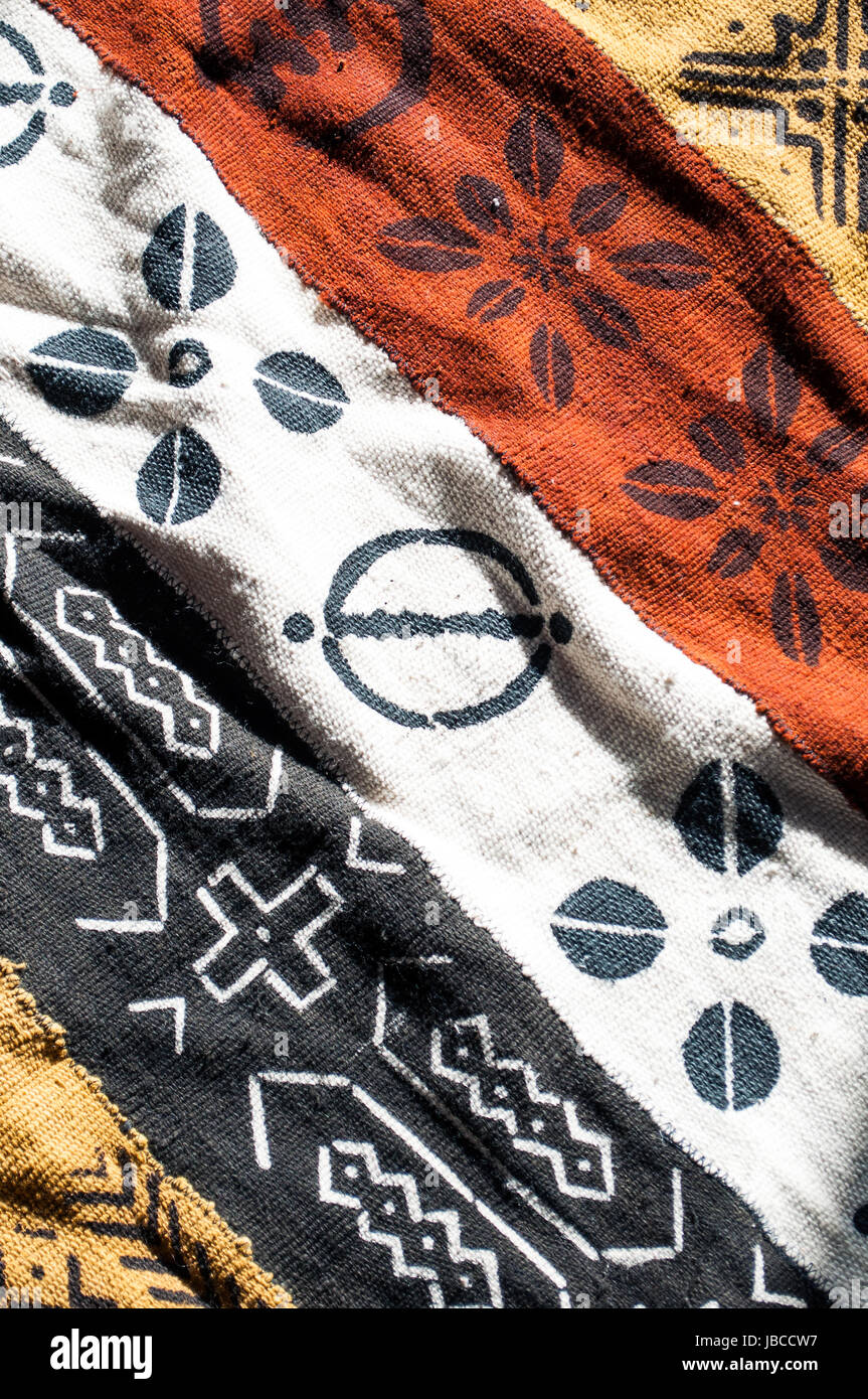 Mud cloth from Mali in studio setting Stock Photo - Alamy