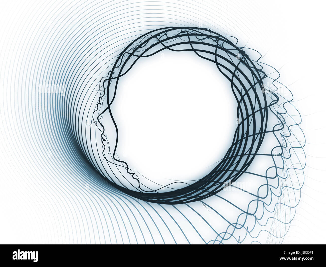 Geometry of Soul series. Graphic composition of profile lines of human ...