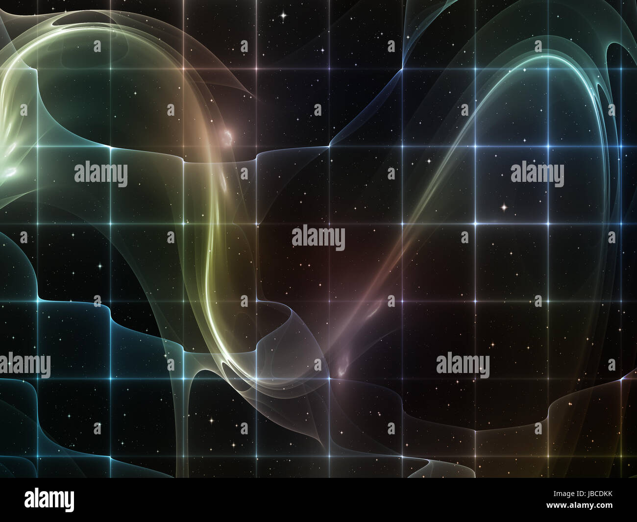 Geometry of Space series. Abstract design made of conceptual grids ...