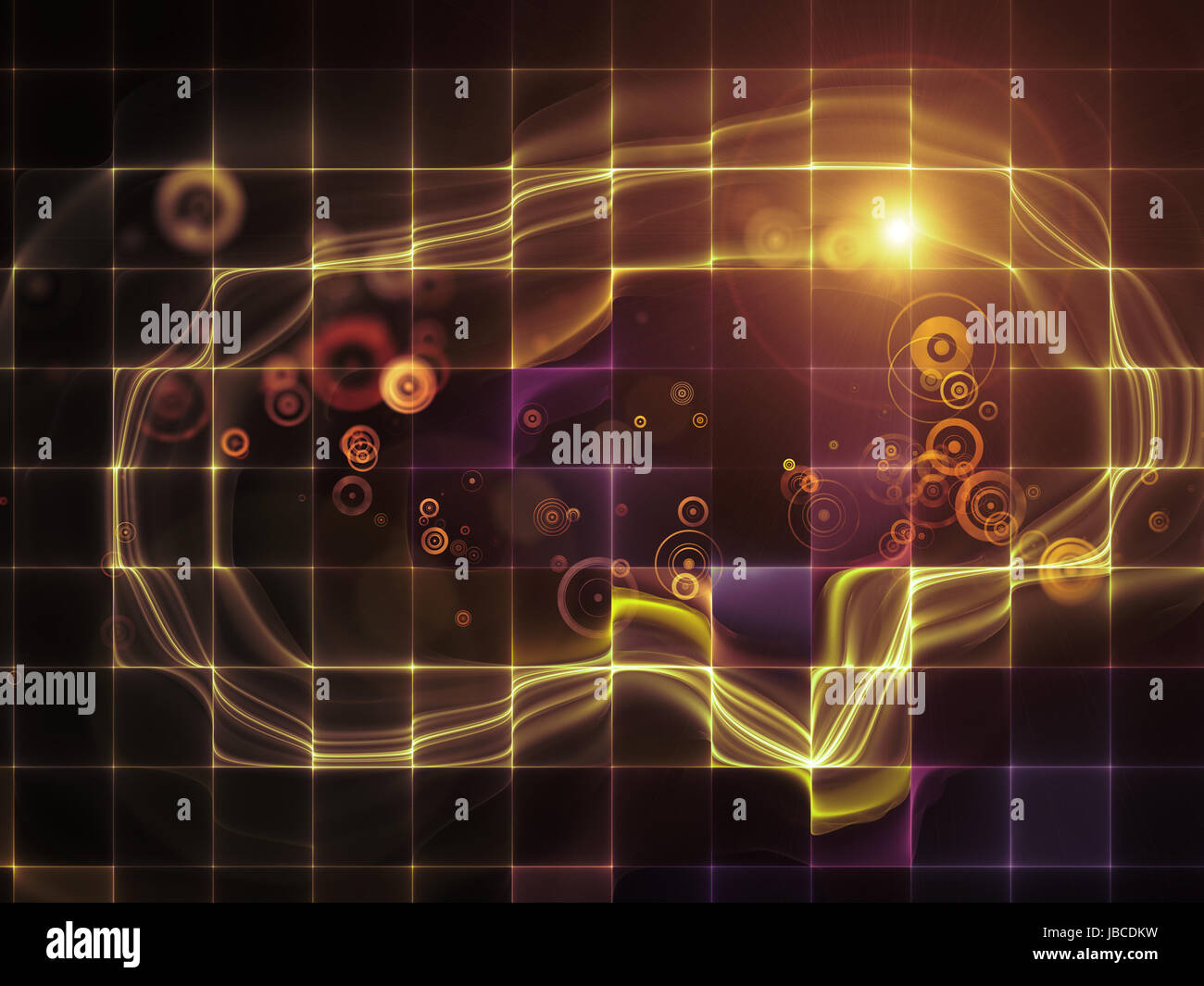Geometry of Space series. Backdrop composed of conceptual grids, curves ...