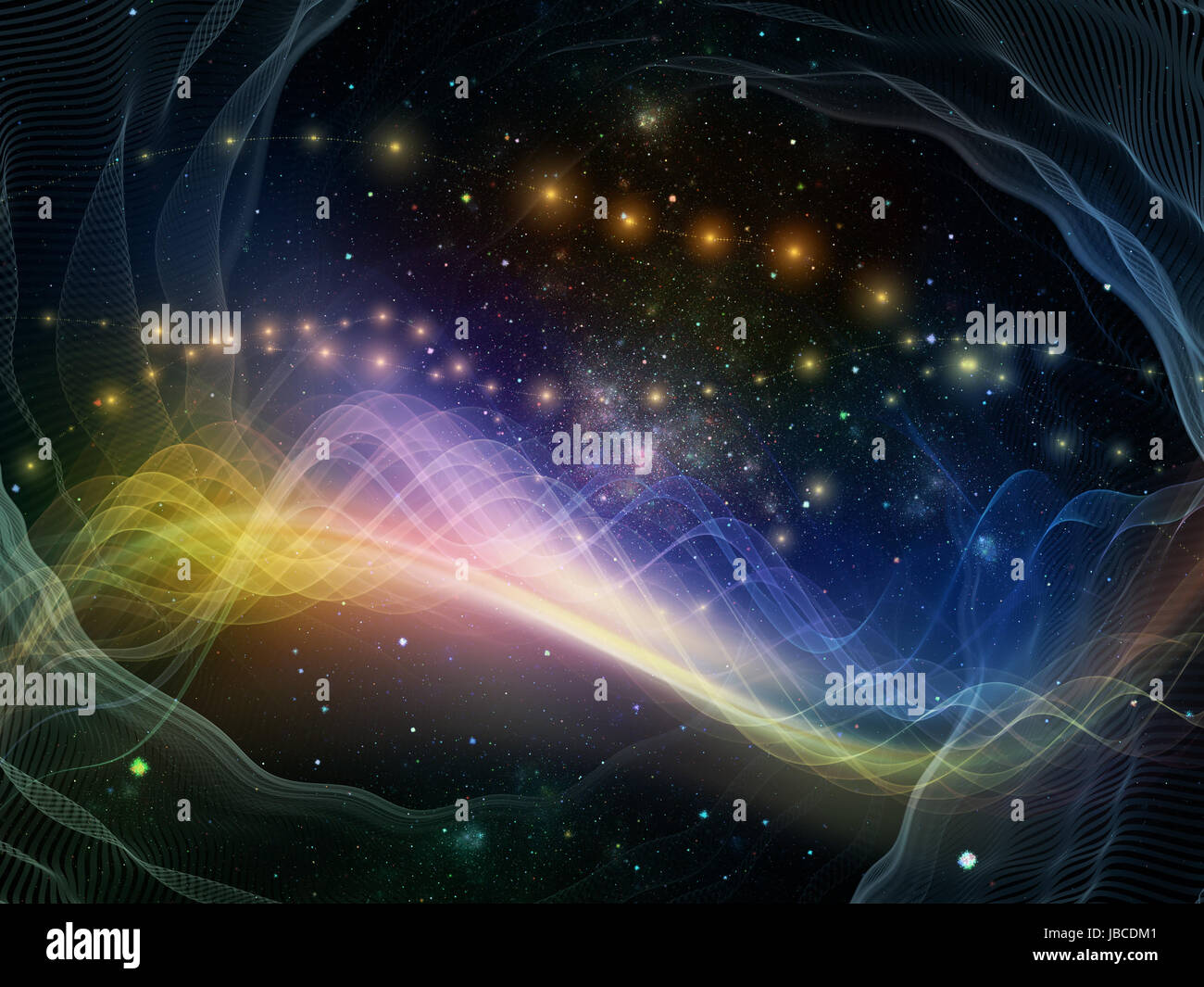 Geometry of Space series. Composition of conceptual grids, curves and ...