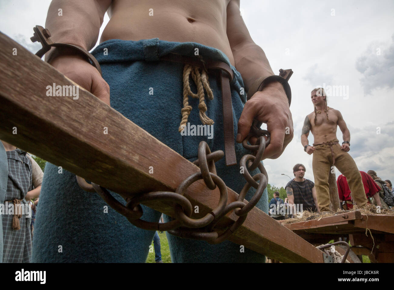 Man with chains hi-res stock photography and images - Alamy