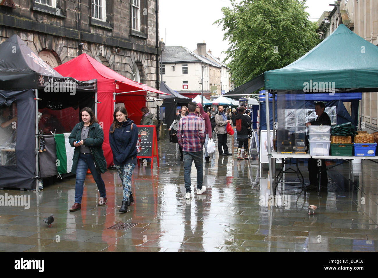 Lancaster, Lancashire, United Kingdom, 10th June 2017, Lancaster Street ...