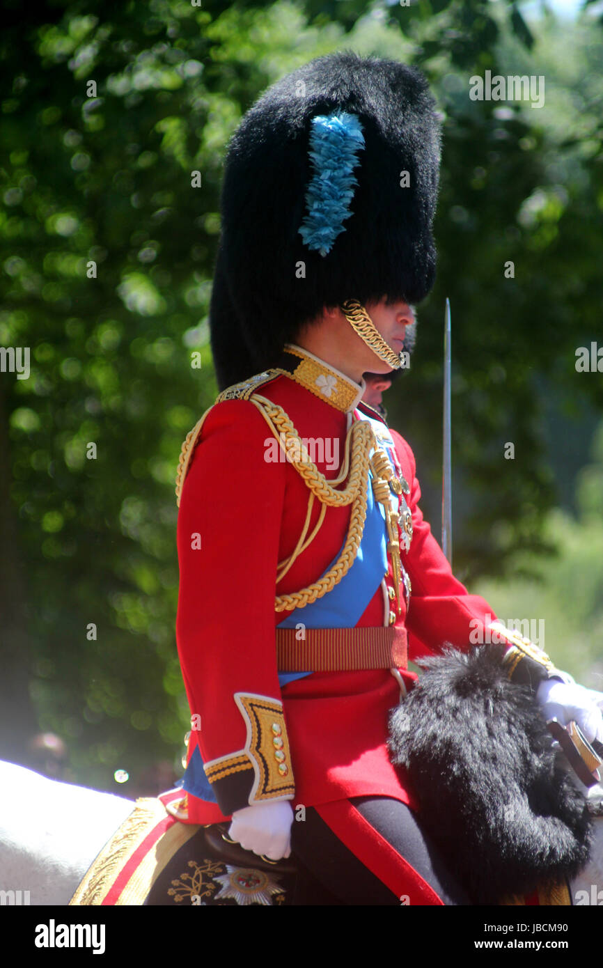 Prince william at the trooping the colour hi-res stock photography and ...