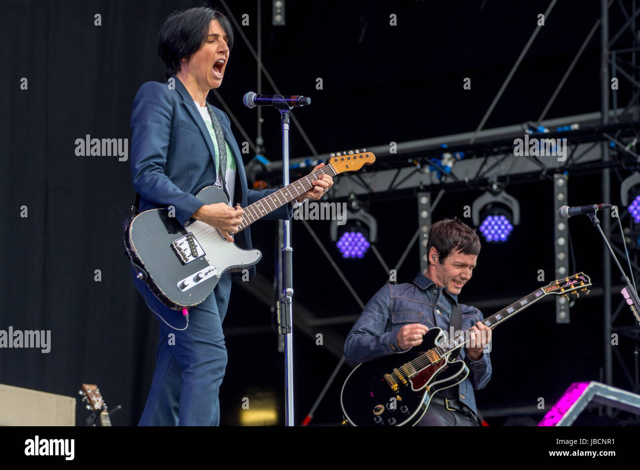 Isle of Wight, UK. 10th June, 2017. Texas rocking the main stage at The ...