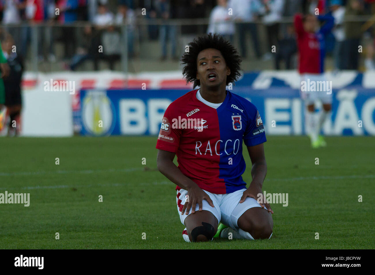 Curitiba, Brazil. 10th June, 2017. Guilherme Biteco do Paraná Clube ...