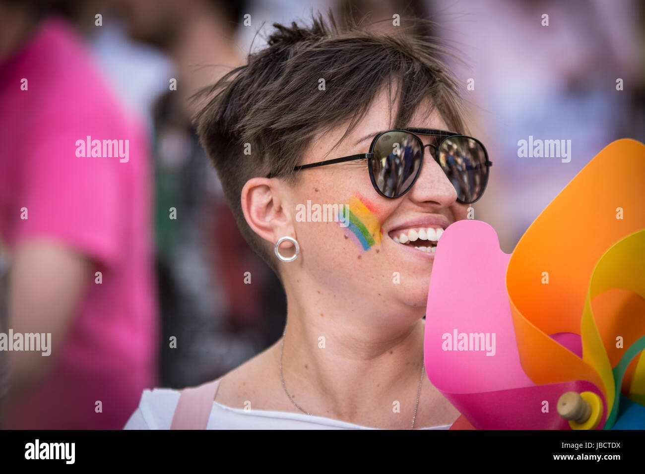 Rome pride 2017 hi-res stock photography and images - Alamy