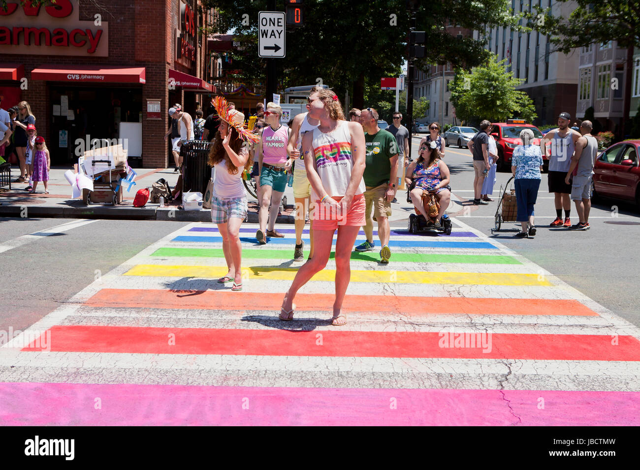 Lgbt pedestrian crossing hi-res stock photography and images - Alamy