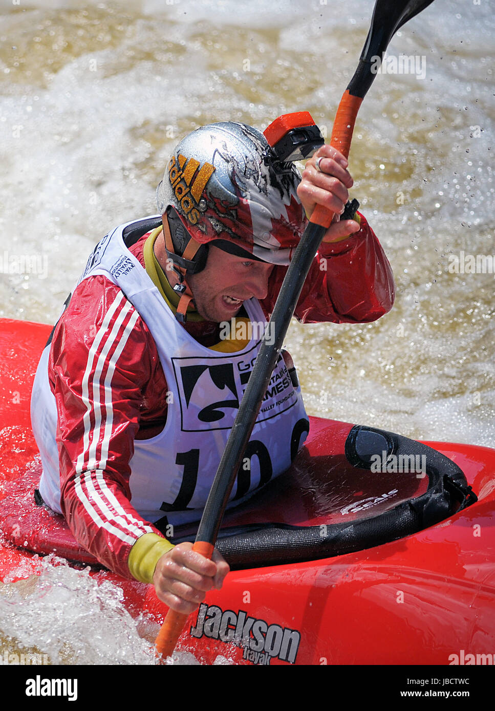 Vail, Colorado, USA. 8th June, 2017. Canada's, Nick Troutman, works for ...