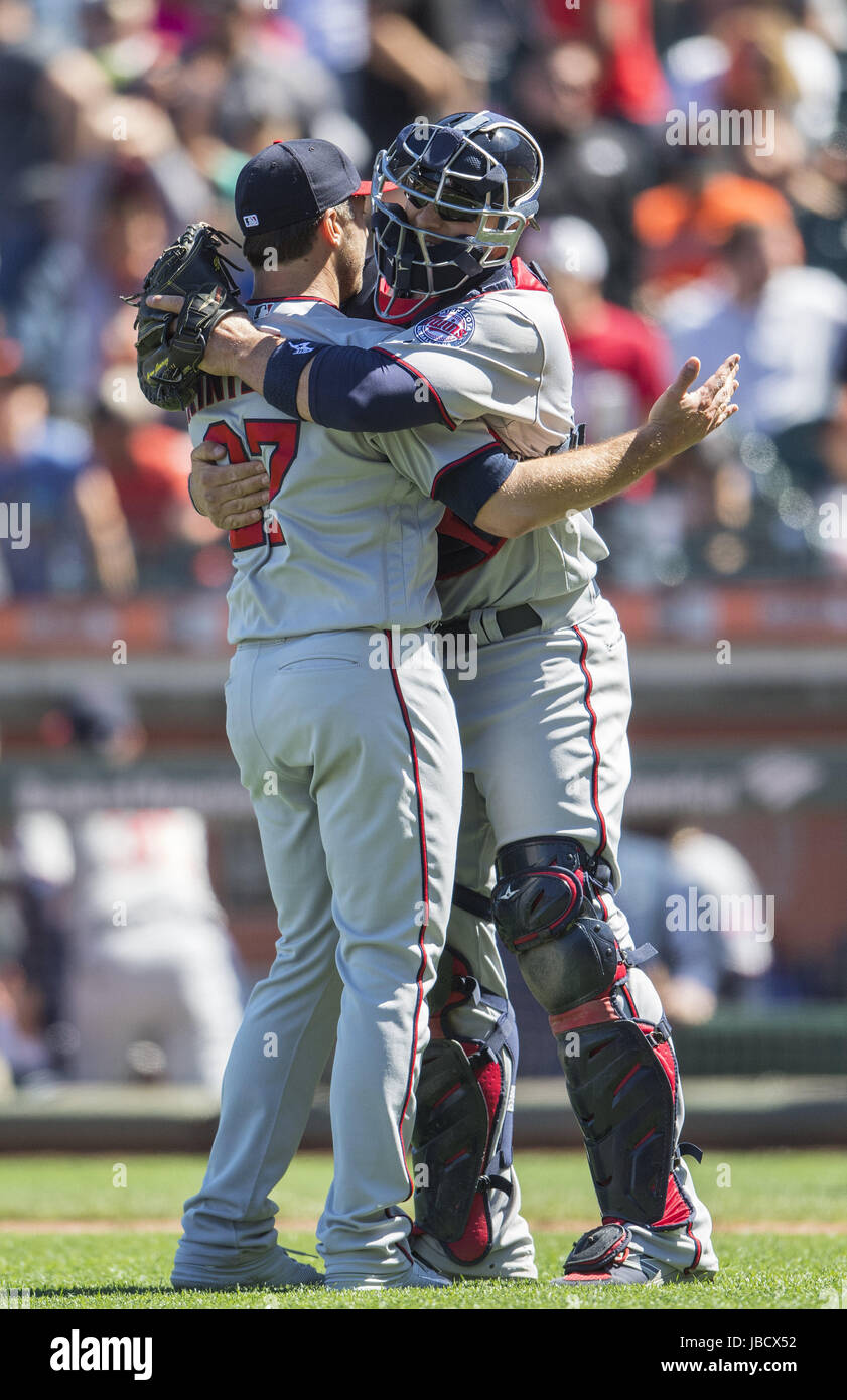 San Francisco, California, USA. 10th June, 2017. Minnesota Twins ...