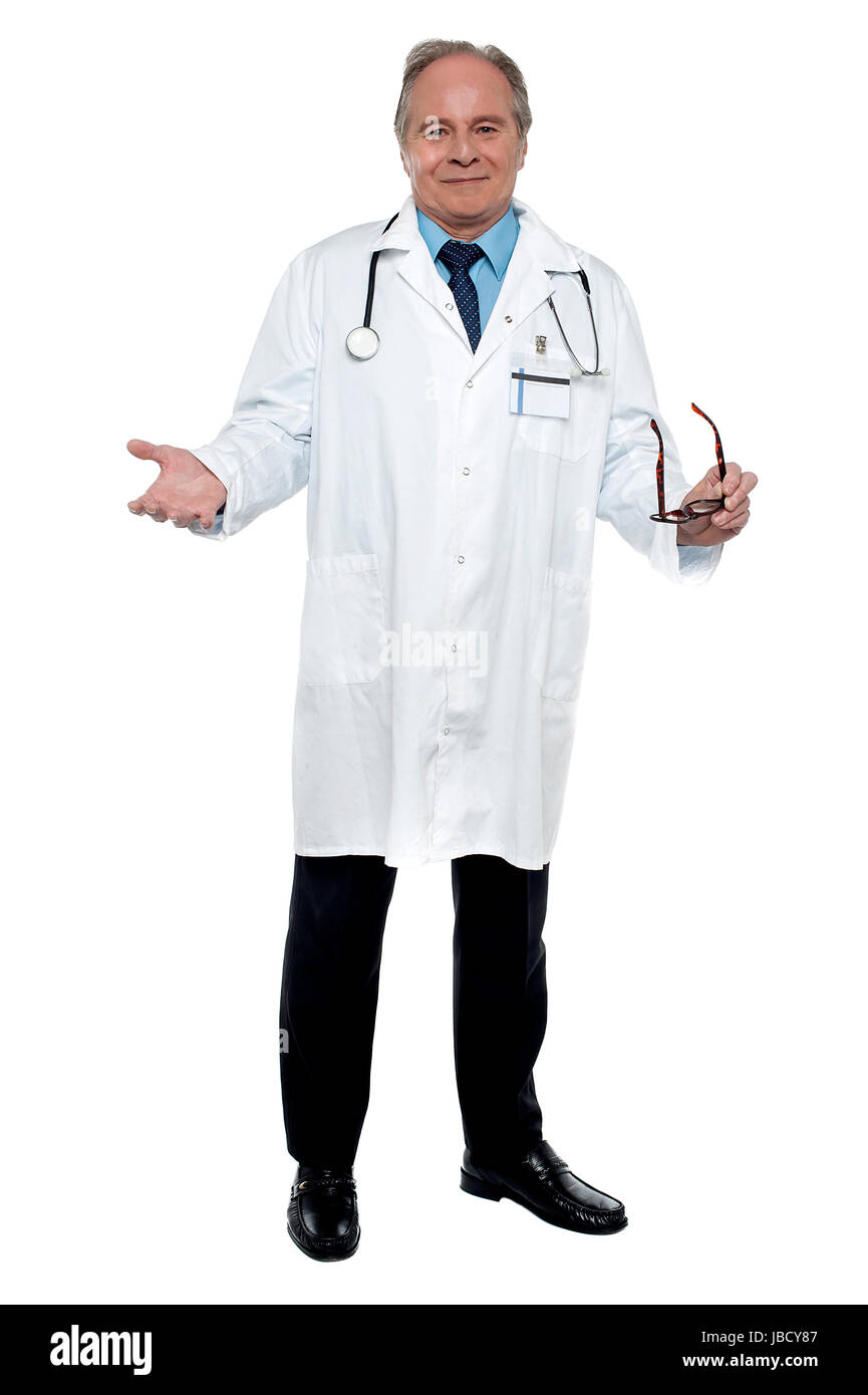 Senior doctor explaining to the relatives with an expression - Nothing ...