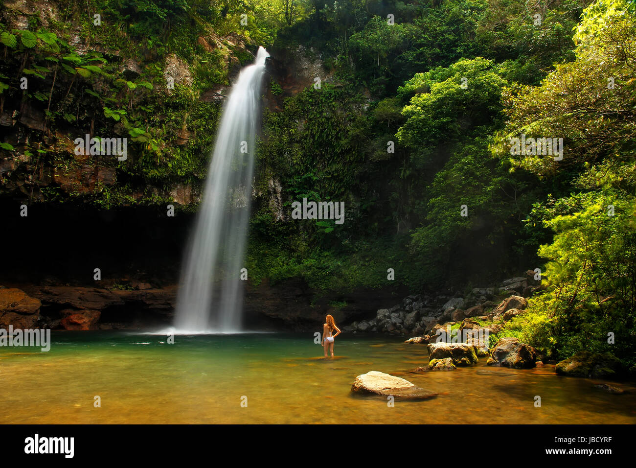 Lower Tavoro Waterfalls in Bouma National Heritage Park on Taveuni ...