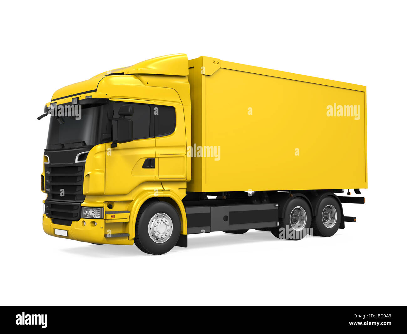 Cargo Delivery Truck Isolated Stock Photo - Alamy