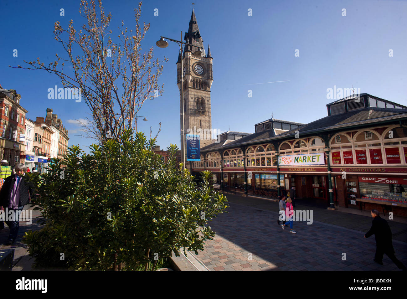 Historic Victorian Clock Tower Darlington High Resolution Stock ...
