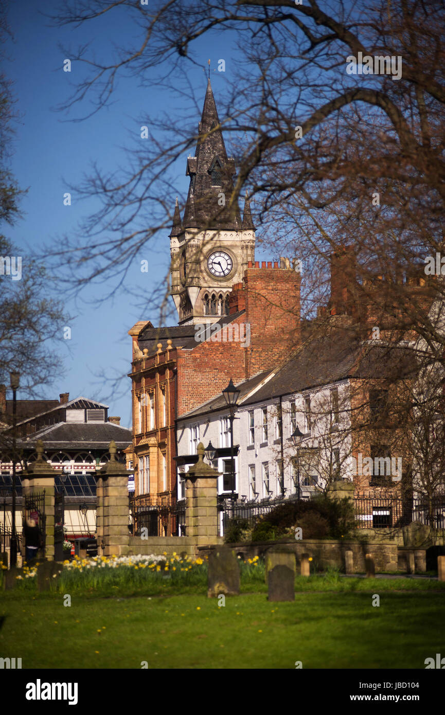 Historic Victorian Clock Tower Darlington High Resolution Stock ...