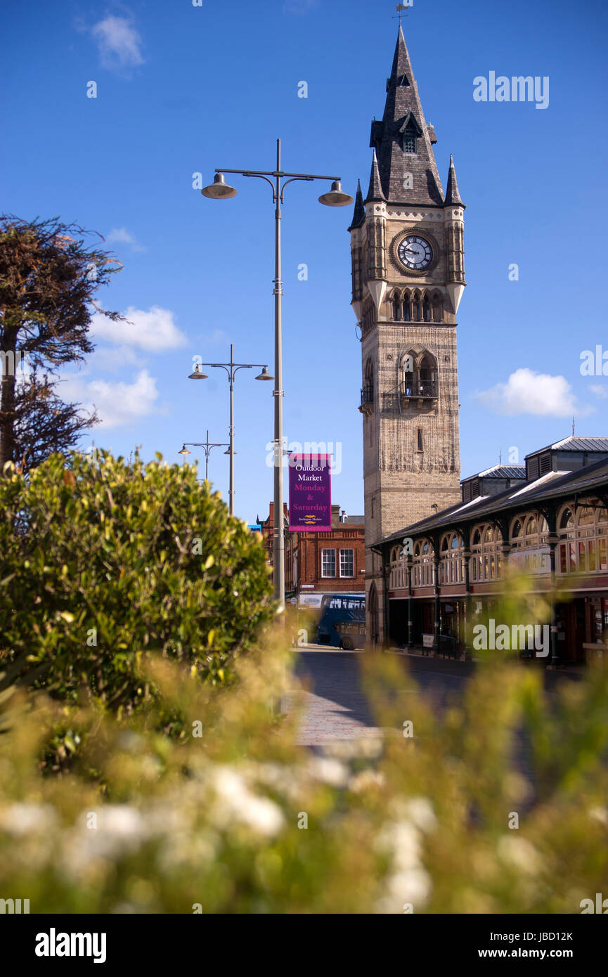 Darlington Clock Tower Stock Photo - Alamy