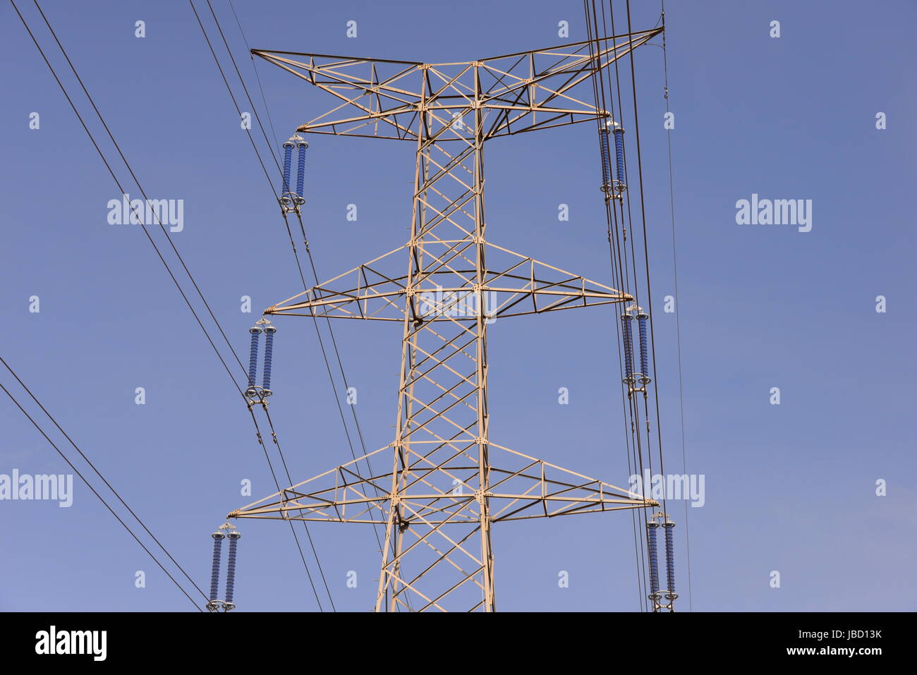 high-voltage line - spain Stock Photo - Alamy