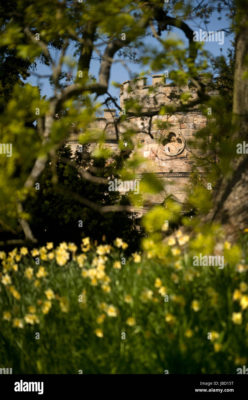 Turret at Ford Castle Stock Photo - Alamy