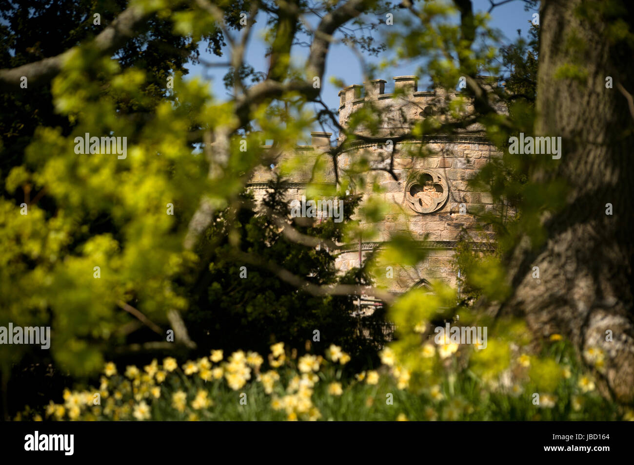 Turret at Ford Castle Stock Photo - Alamy