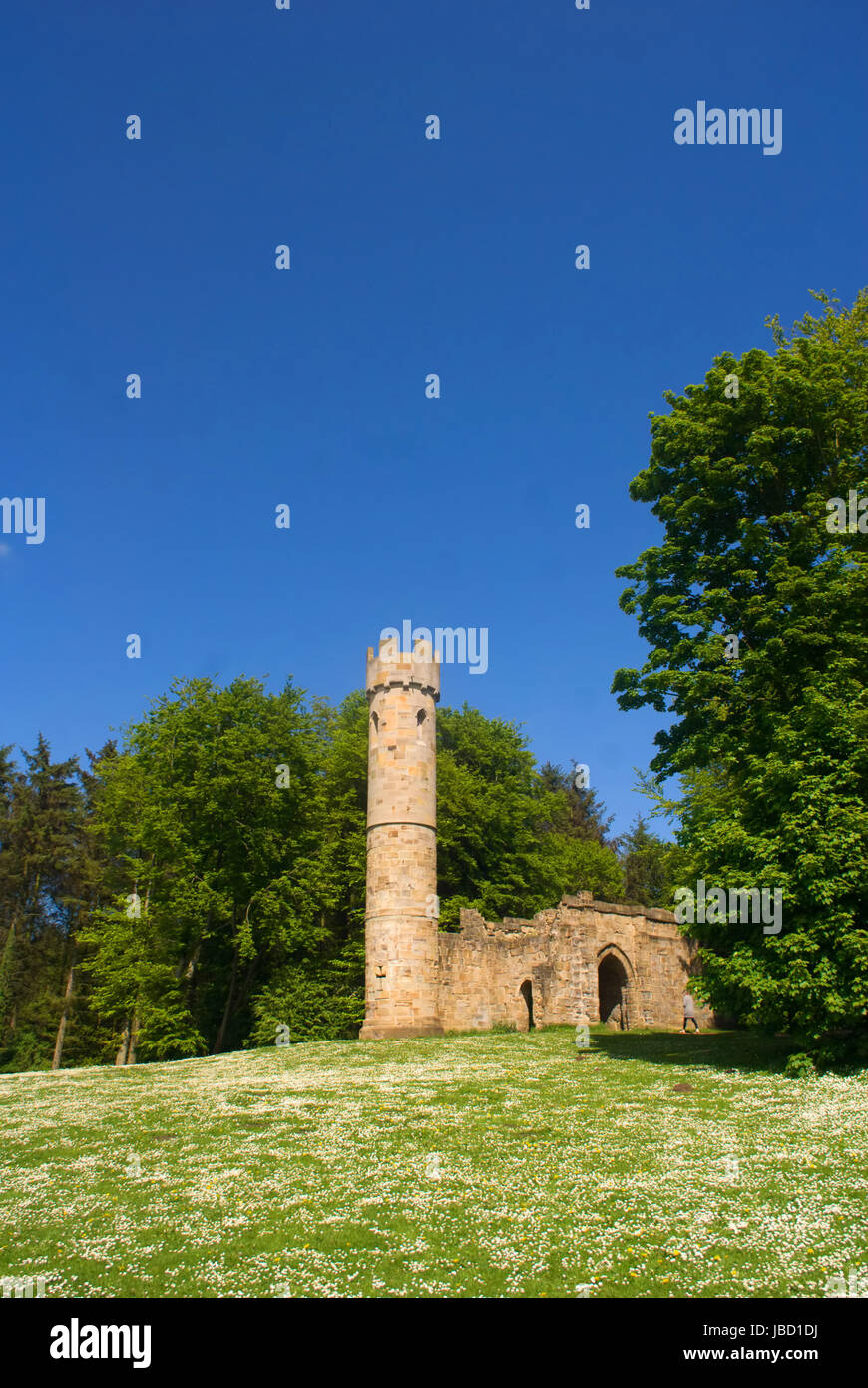 Gothic Ruin in Hardwick Park,Sedgefield,Co.Durham,England Stock Photo ...