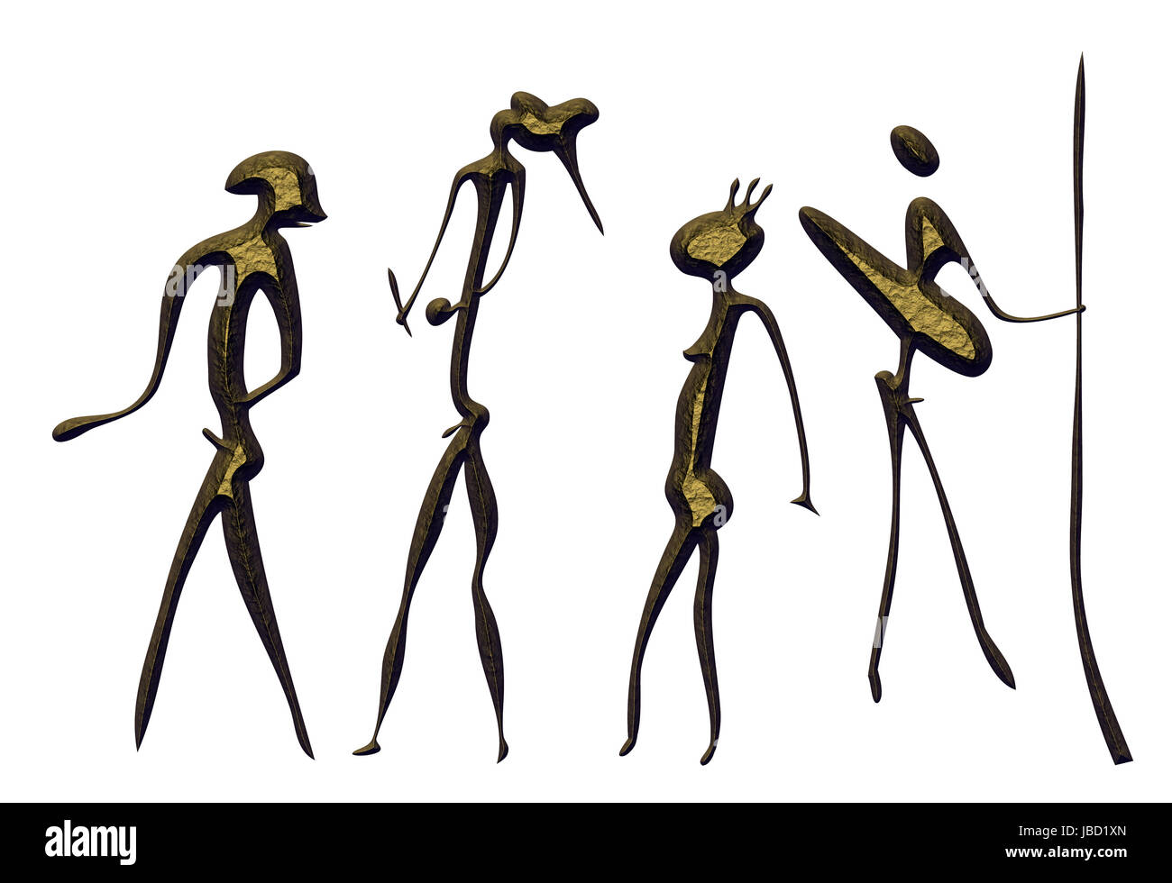 Prehistoric cave painting Cut Out Stock Images & Pictures - Alamy