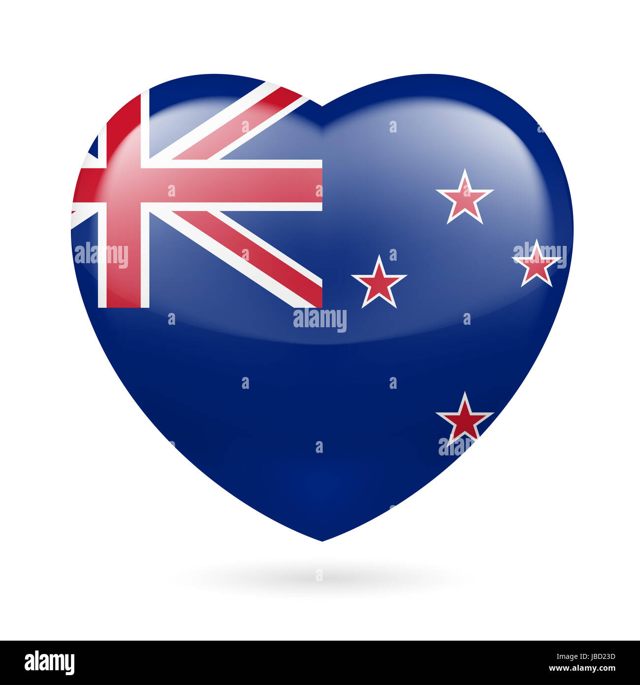 Love new zealand heart Cut Out Stock Images & Pictures - Alamy