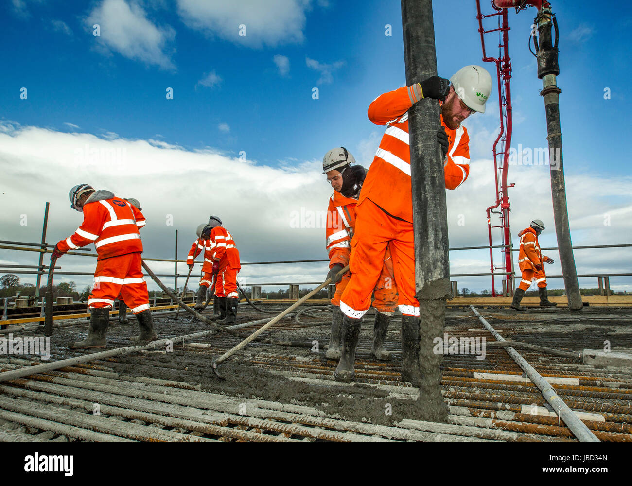 Rail Construction Workers Stock Photo - Alamy