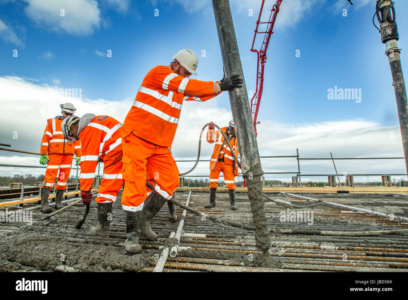 Rail Construction Workers Stock Photo - Alamy