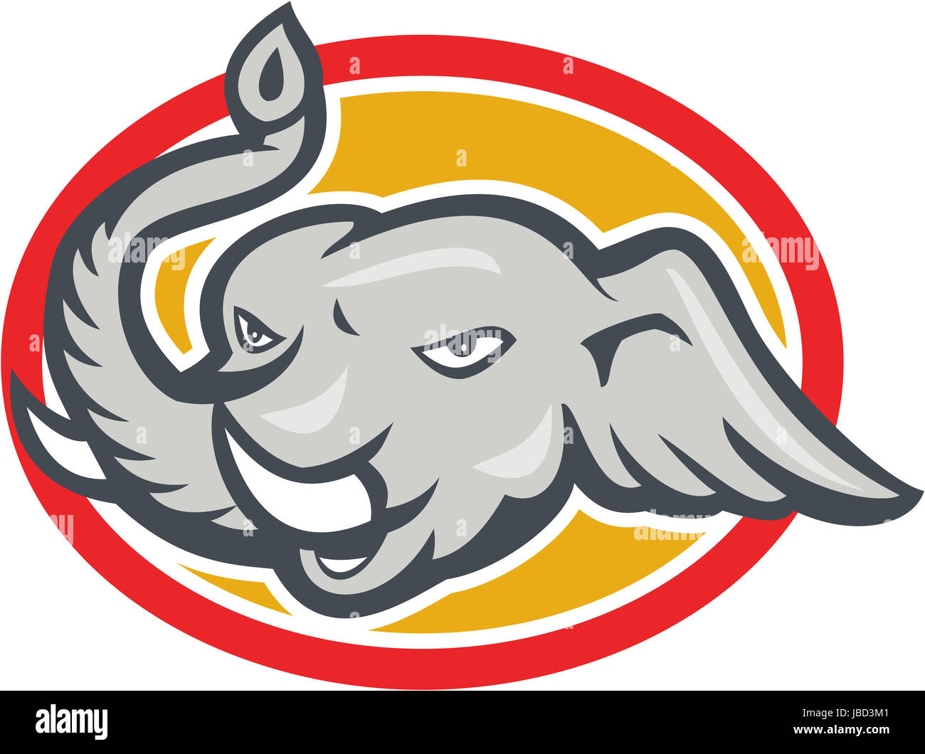 Angry elephant cartoon hi-res stock photography and images - Alamy