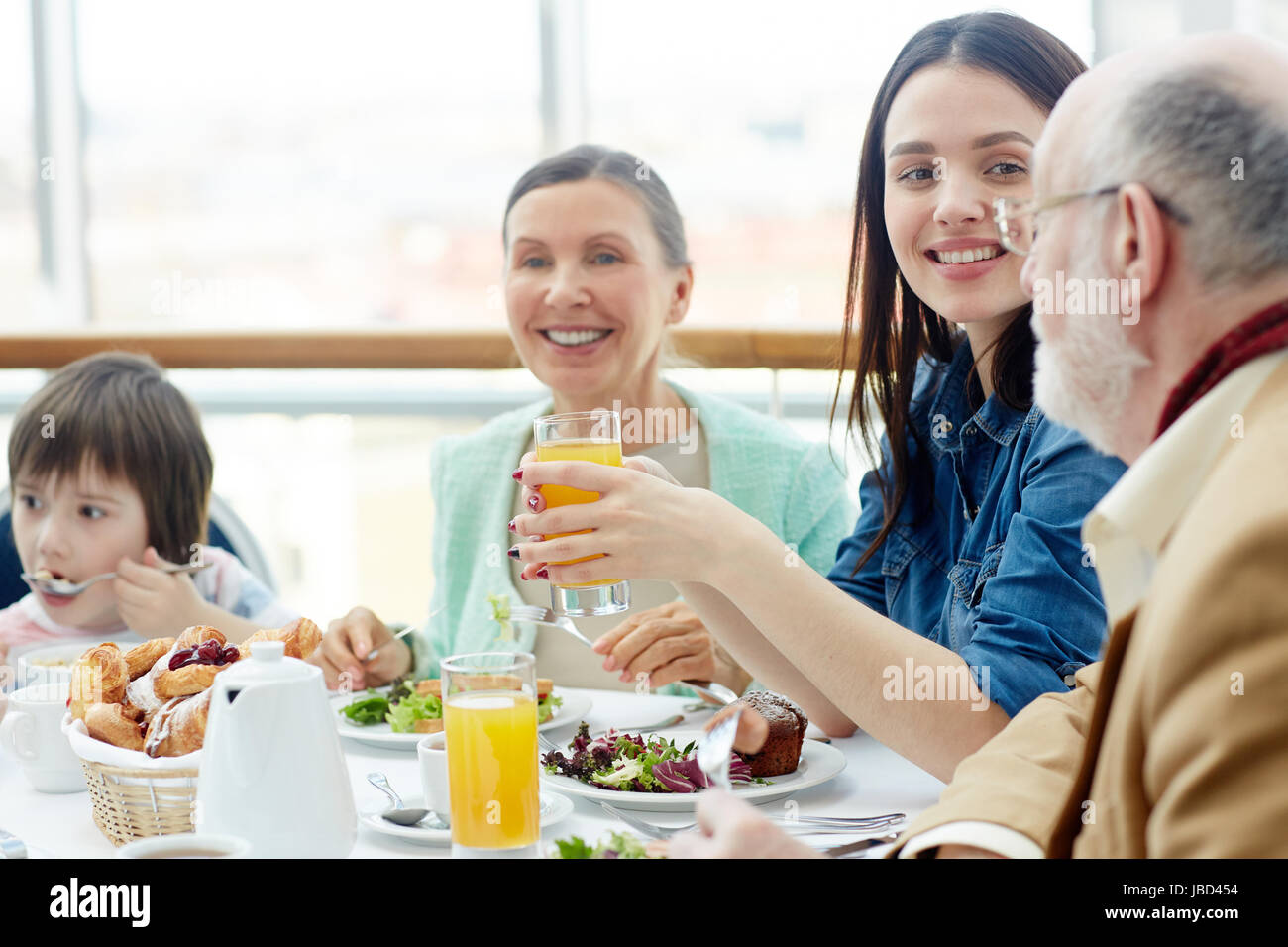 Father and son having dinner hi-res stock photography and images - Alamy