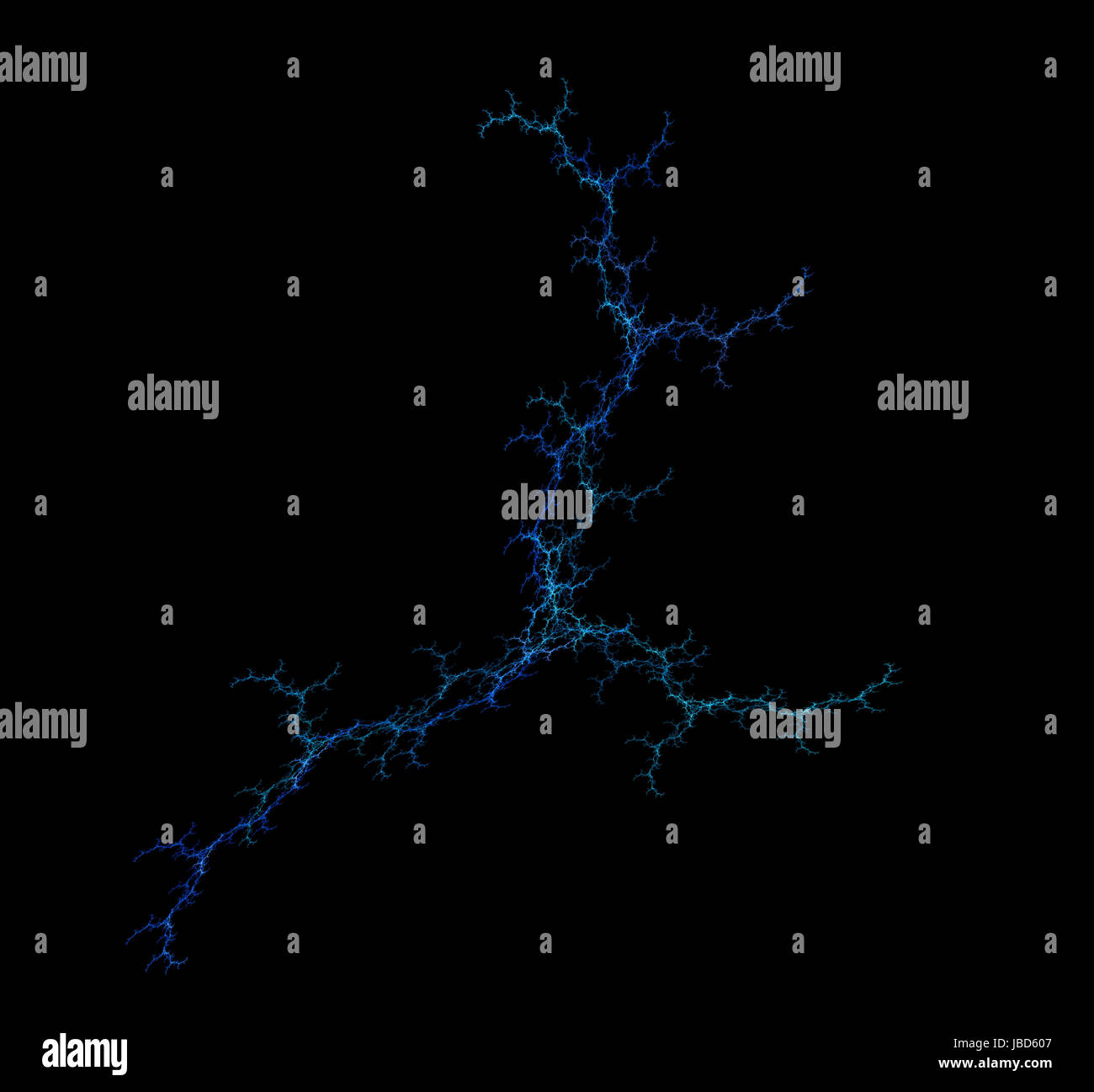 Abstract lightning design. Isolated on black background Stock Photo - Alamy