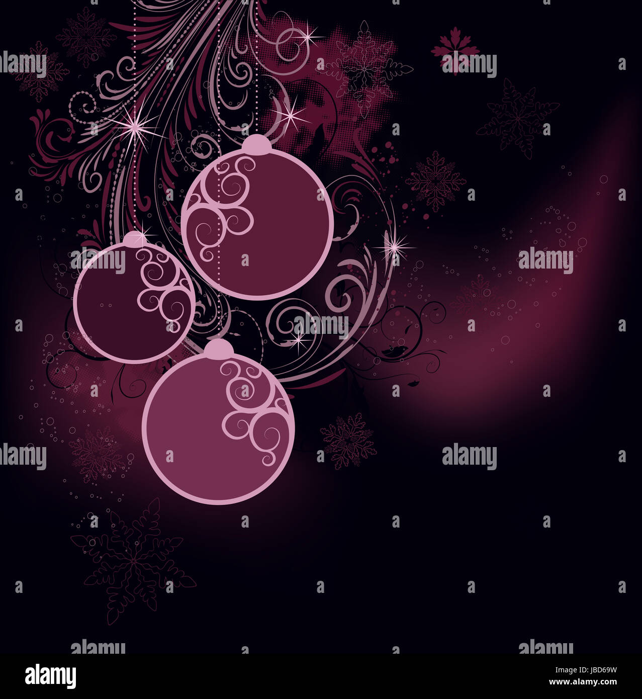 Vector Christmas design background with event balls Stock Photo - Alamy