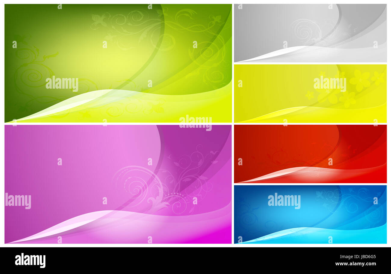 Set of vector abstract color backgrounds Stock Photo - Alamy