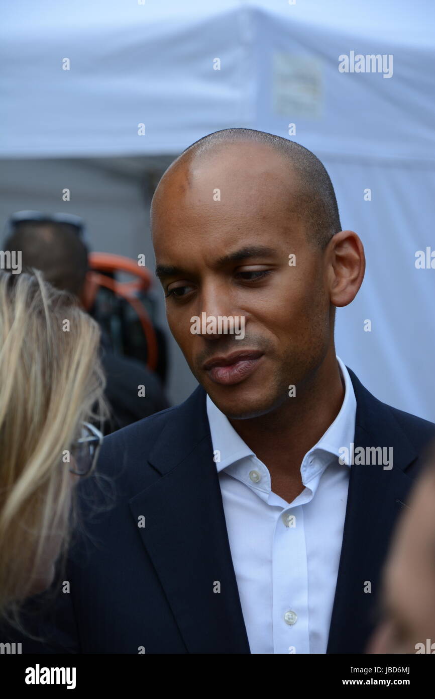 Chuka Umunna MP for Streatham on College Green the day after the ...